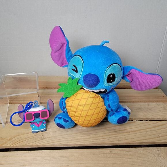 Disney | Toys | 2 Pc Disney Stitch Plush Mini Rubber Clip | Poshmark